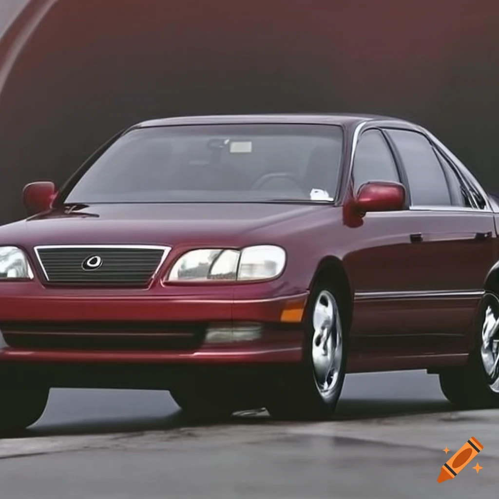 1996 lexus 5-door sedan promotional on Craiyon