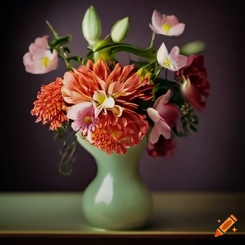 Beautiful flowers in a vase
