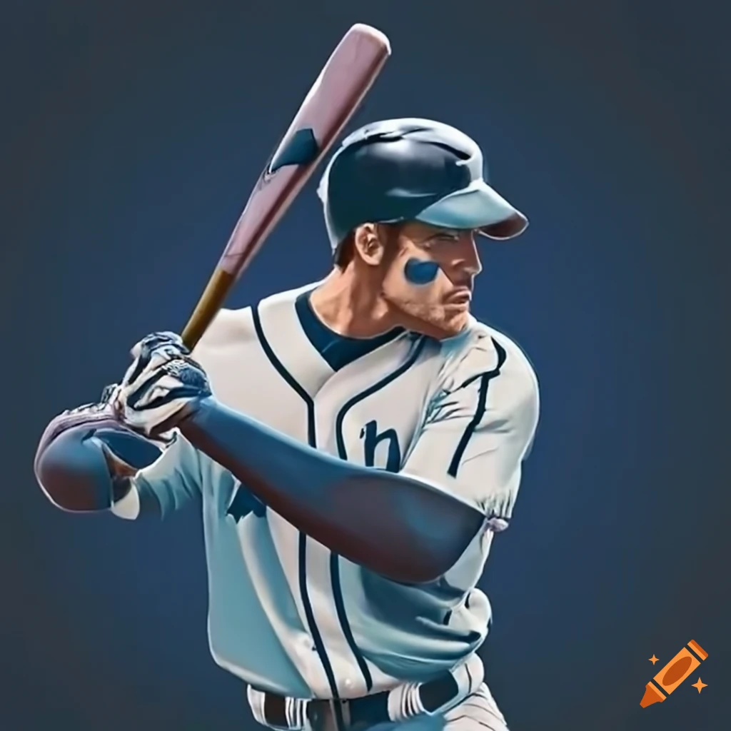 Baseball Player Running Drawing