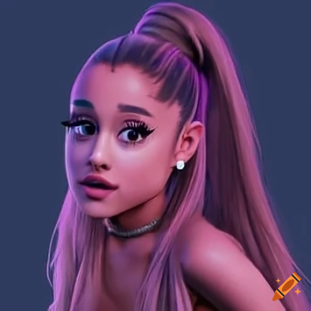 Cute Cartoon Of Ariana Grande