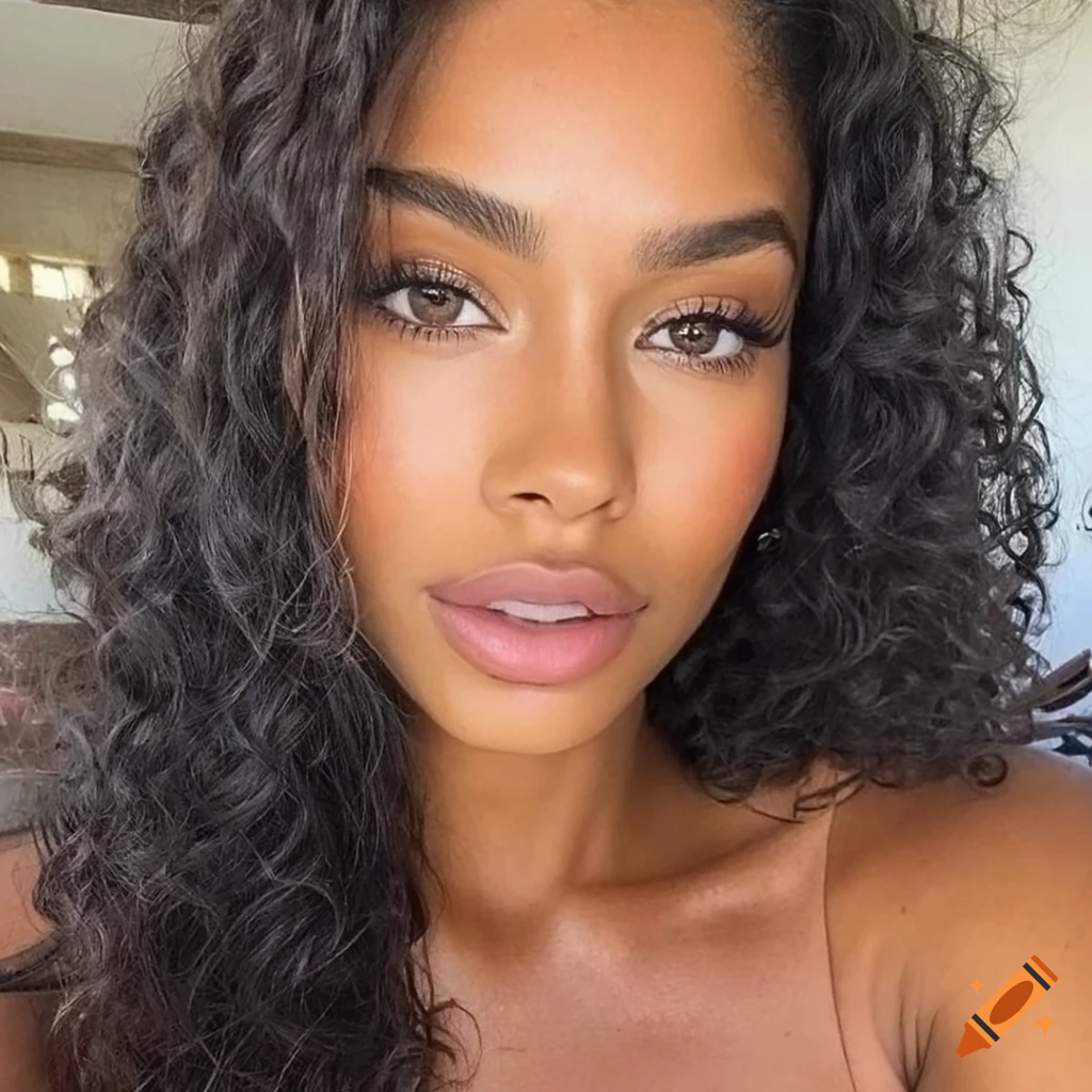 No makeup, bare face, natural skin, woman, resembling "panam palmer ...