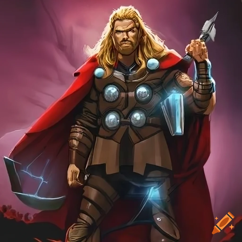Michael golden style art of thor