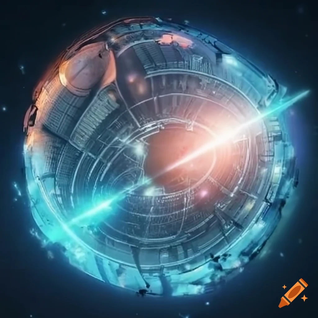 State with many highest buildings with cosmic technology elements and ...