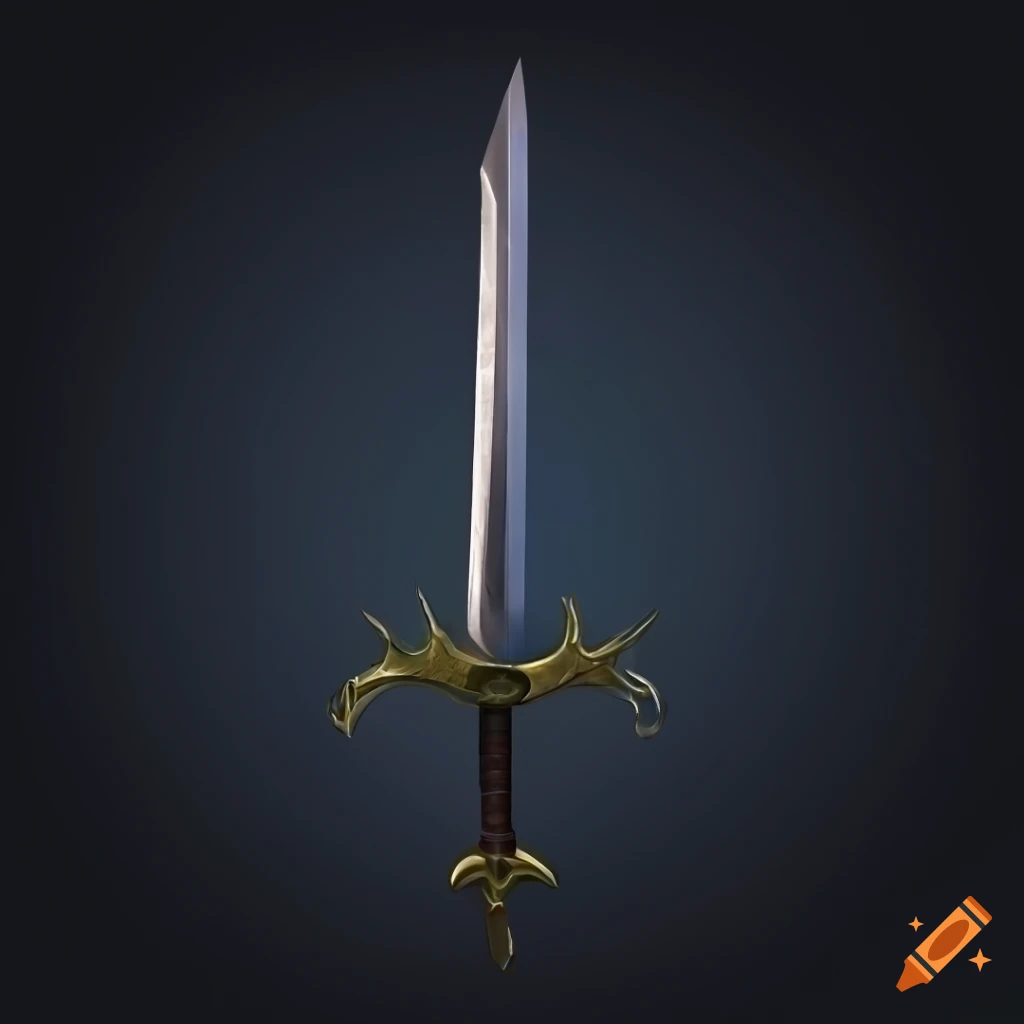 A knight's broadsword. digital art. dynamic on Craiyon
