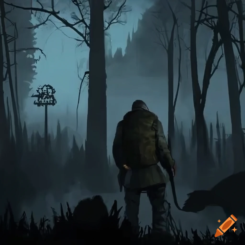 Dayz game art kingdom of the day and night on Craiyon