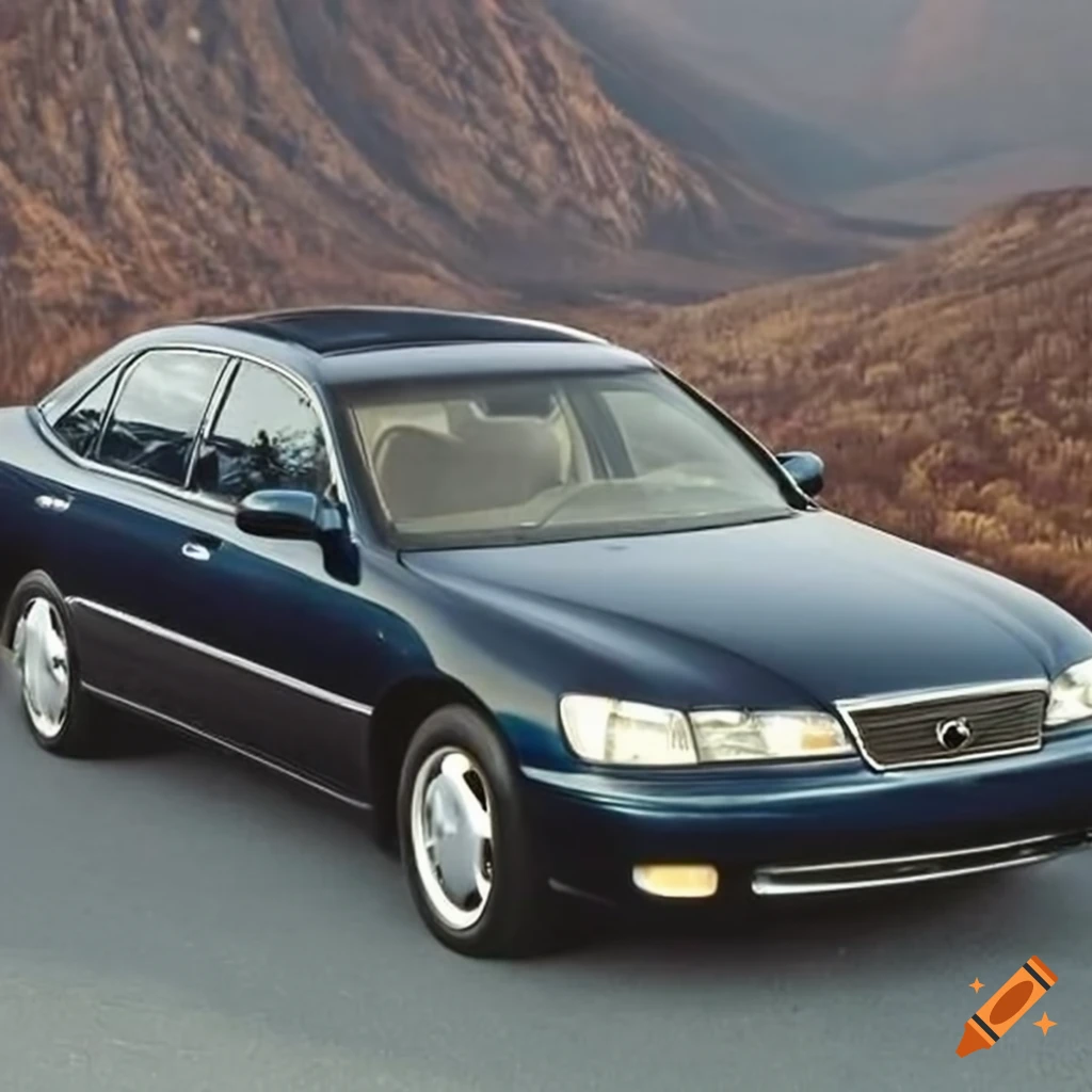 1996 lexus 5-door sedan promotional on Craiyon
