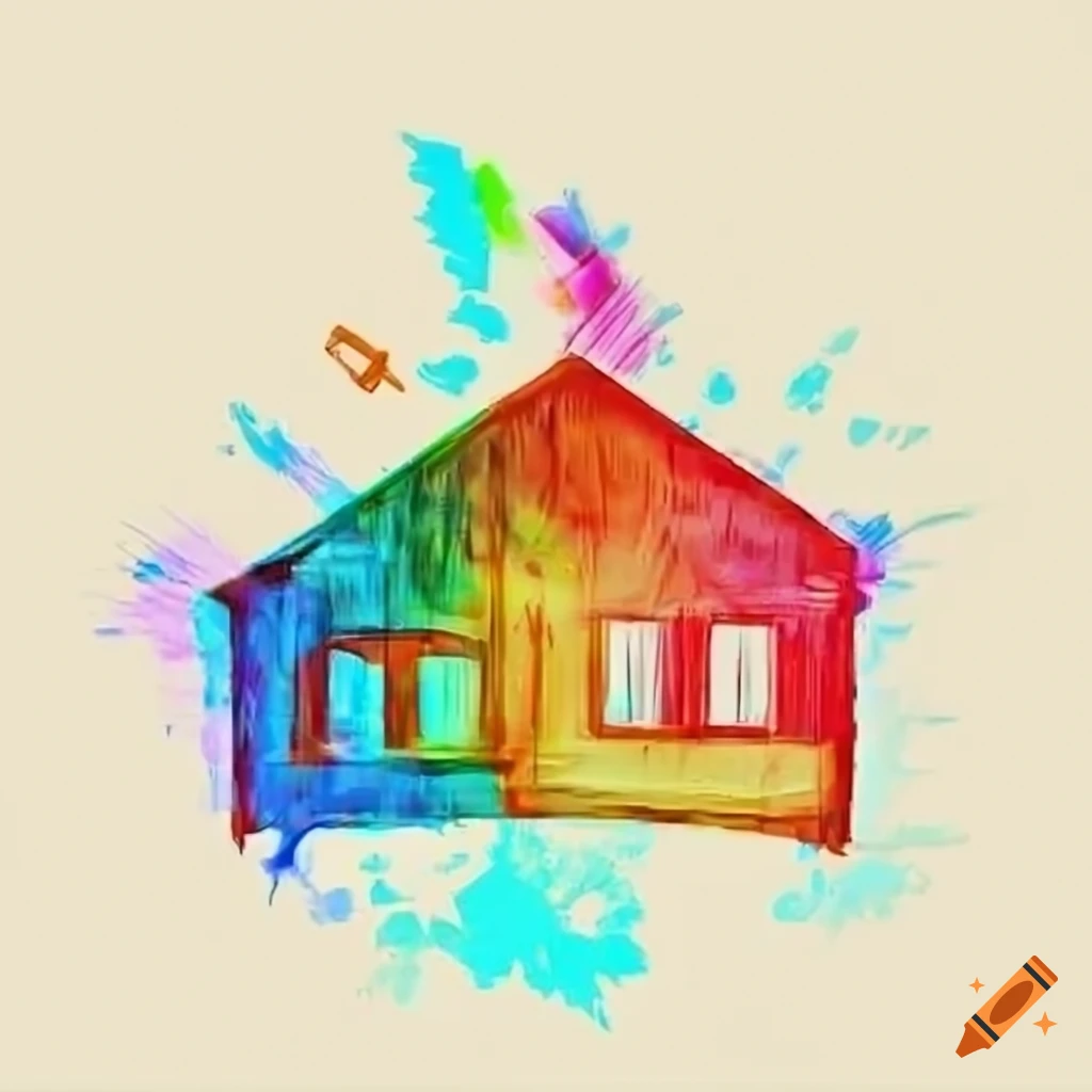 Housing developer logo with a beautiful and comfortable residential concept