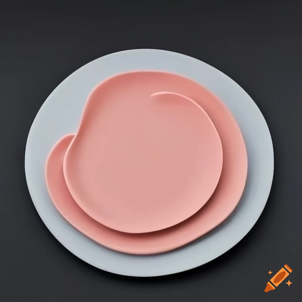 Modern organic dining plate with coral texture design by ross lovegrove