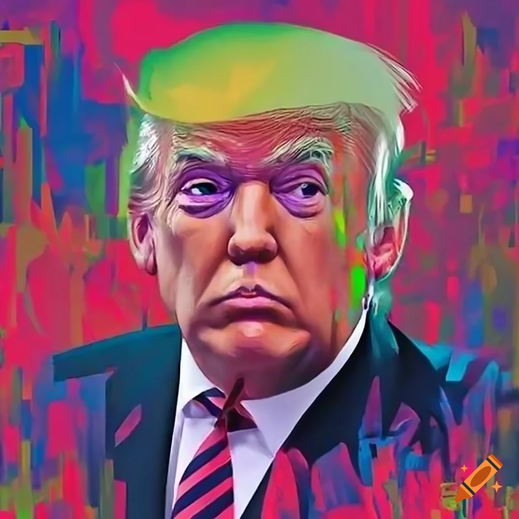 Donald trump loves russia, digital art