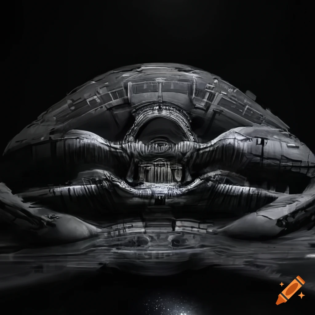 Alien in a spaceship