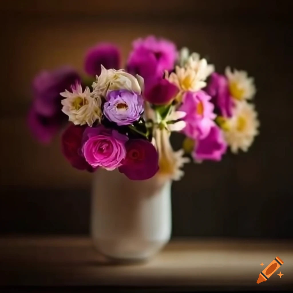 Beautiful flowers in a vase