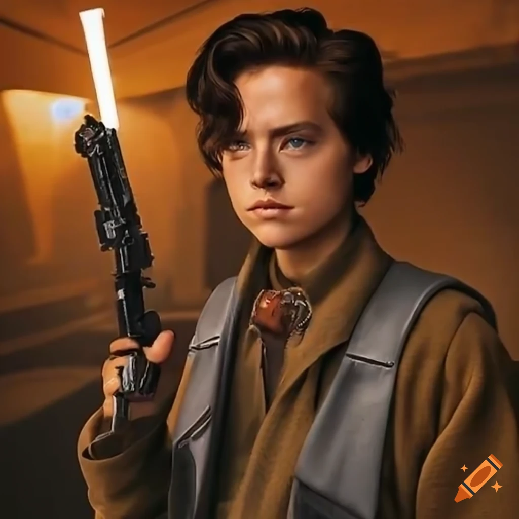 Cole sprouse as a reckless smuggler on a star wars adventure