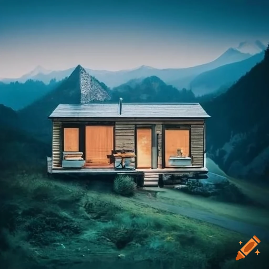 A vintage design house build in a valley. With a fantastic view. early ...