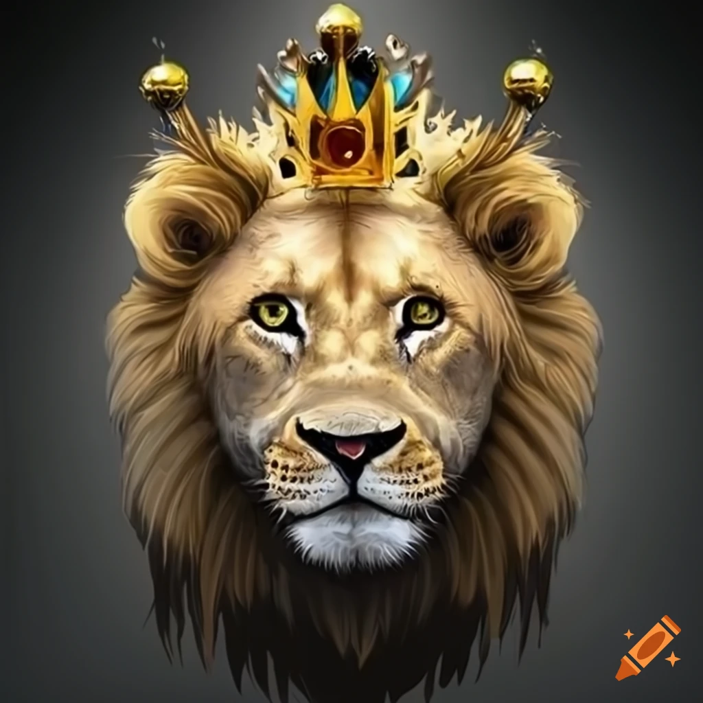 Lion With Crown Wallpaper