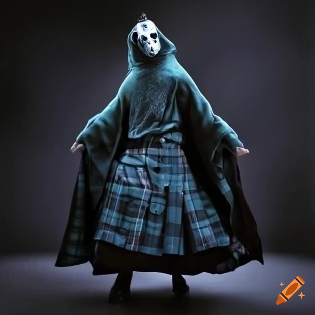 Ghost kilt dark atmosphere casper on Craiyon