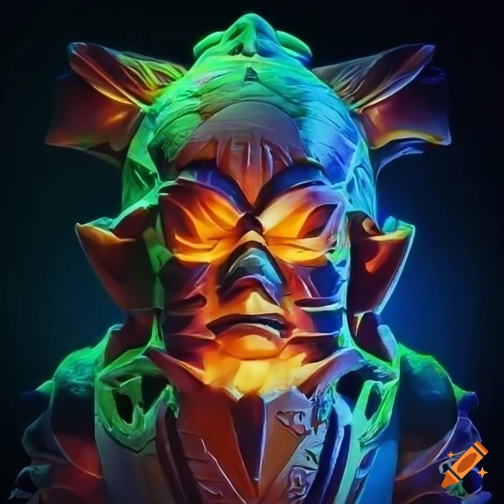 ‘Architectural Stave carving’-Style, Zelda Boss game sculpture ...