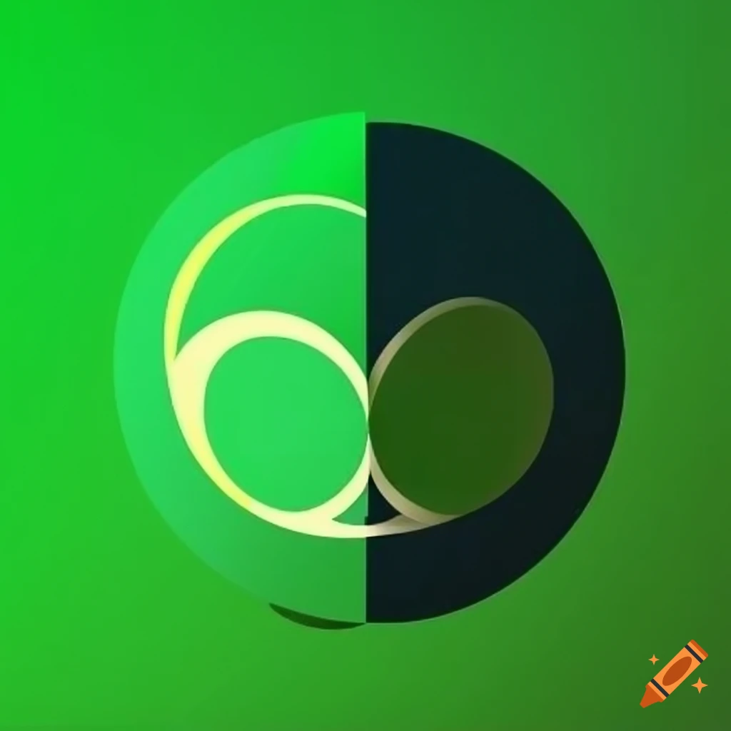 Create a logo using gestalt principle with the concept nature