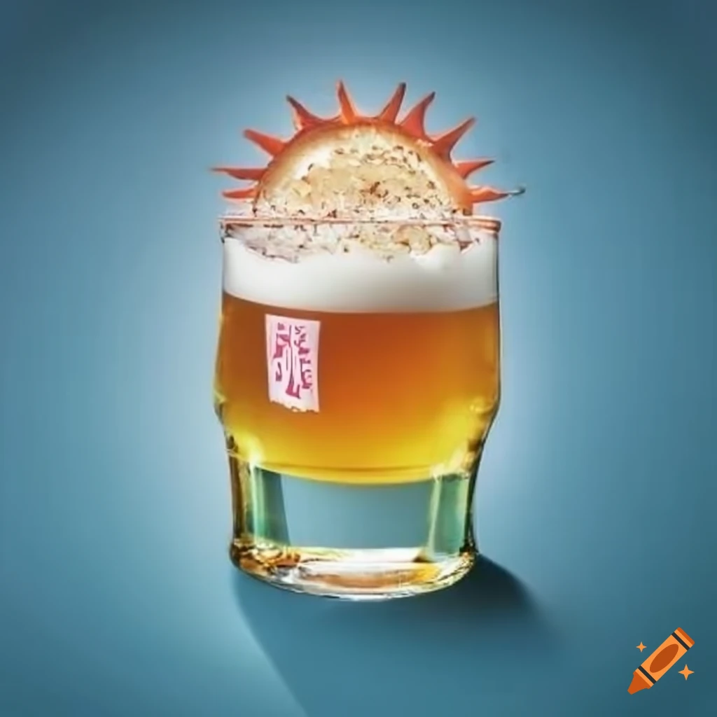 Sun, china food and beer on Craiyon