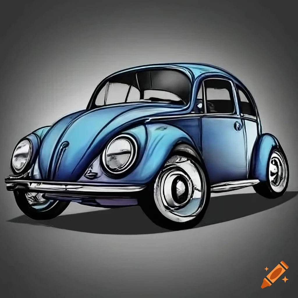 Volkswagen beetle on Craiyon