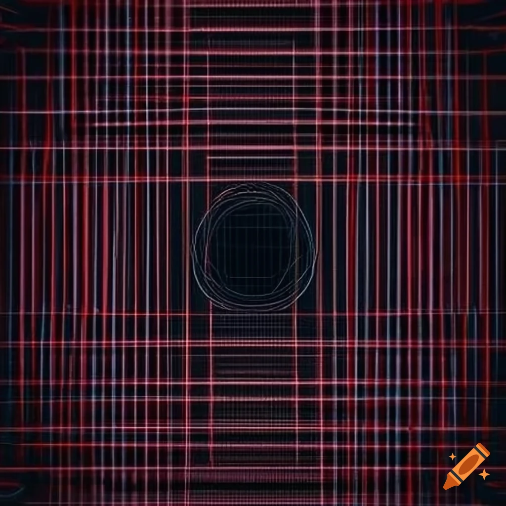 A grid but all of the lines is slightly misaligned or not straight