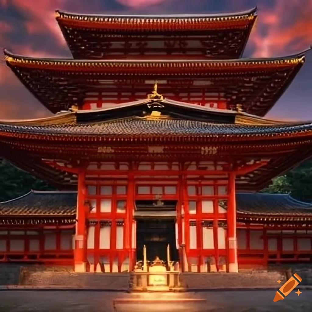 Japanese temple on Craiyon