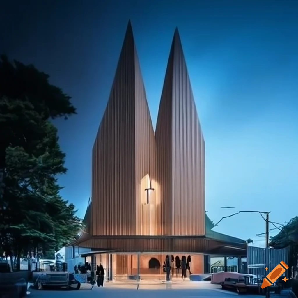 A crazy modern family church designed by contemporary japanese ...