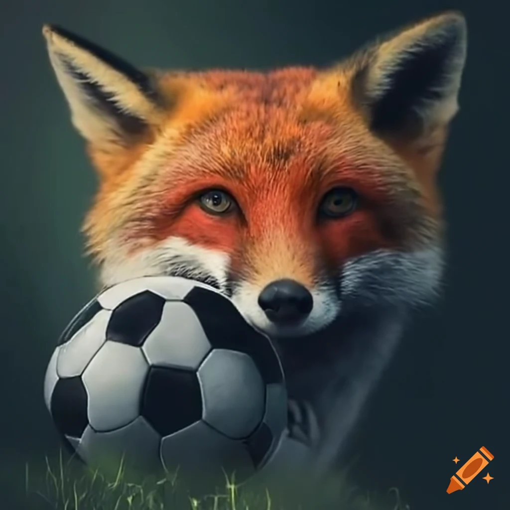 Fox watching soccer