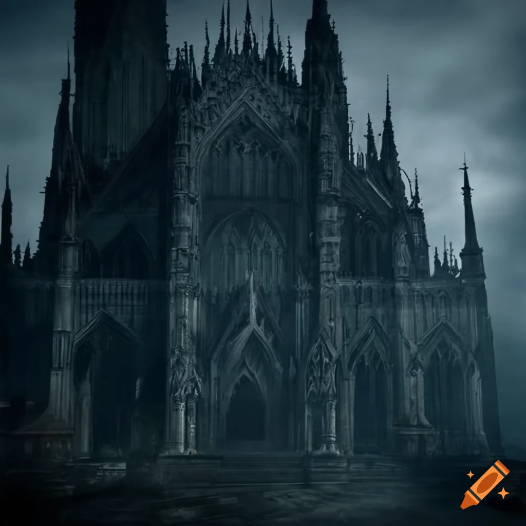 Bloodborne gothic architecture massive full picture scary on Craiyon