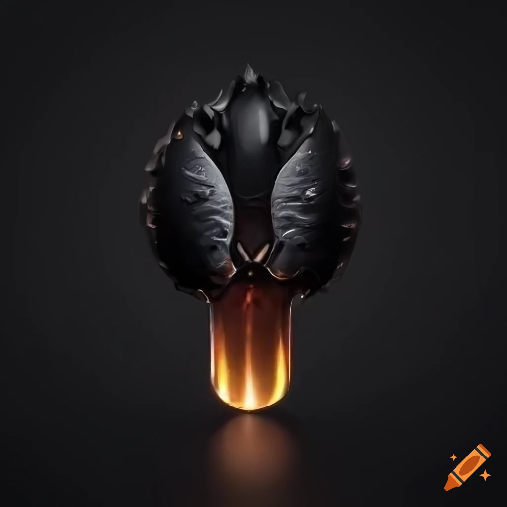 Plant spaceship black sleek shiny infinite vice