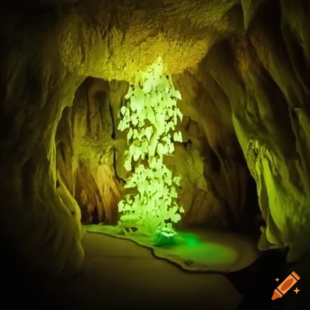 A peculiar underground plant with luminescent petals that glow in the ...