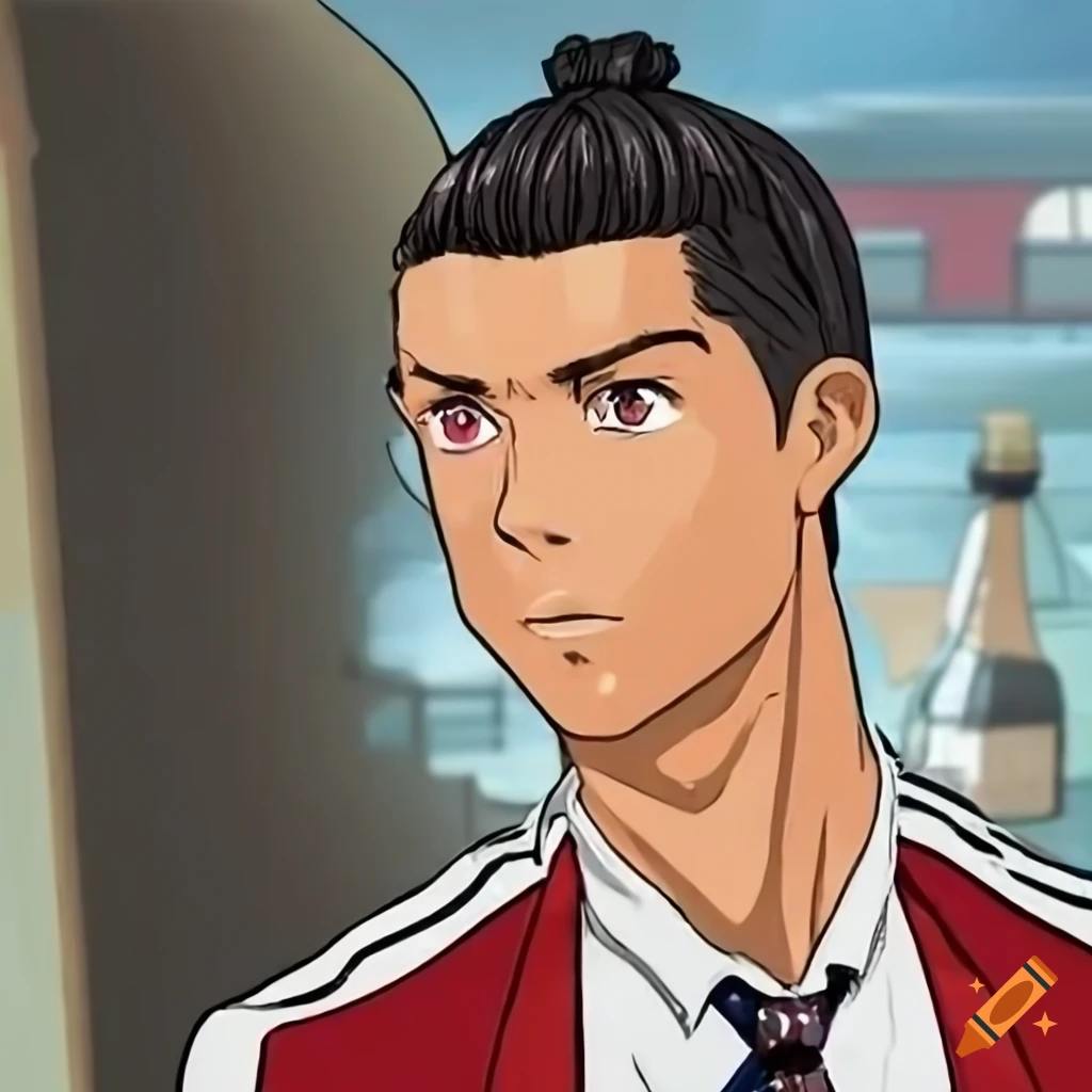 Cristiano ronaldo in anime style on Craiyon