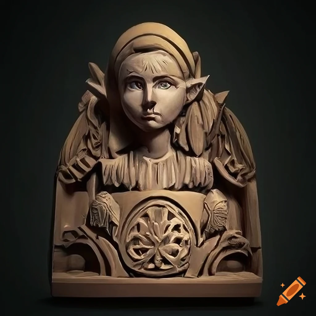 ‘Architectural Stave carving’-Style, Zelda game sculpture, stunning ...