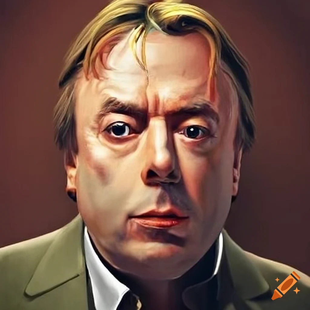 Christopher hitchens fired up on Craiyon