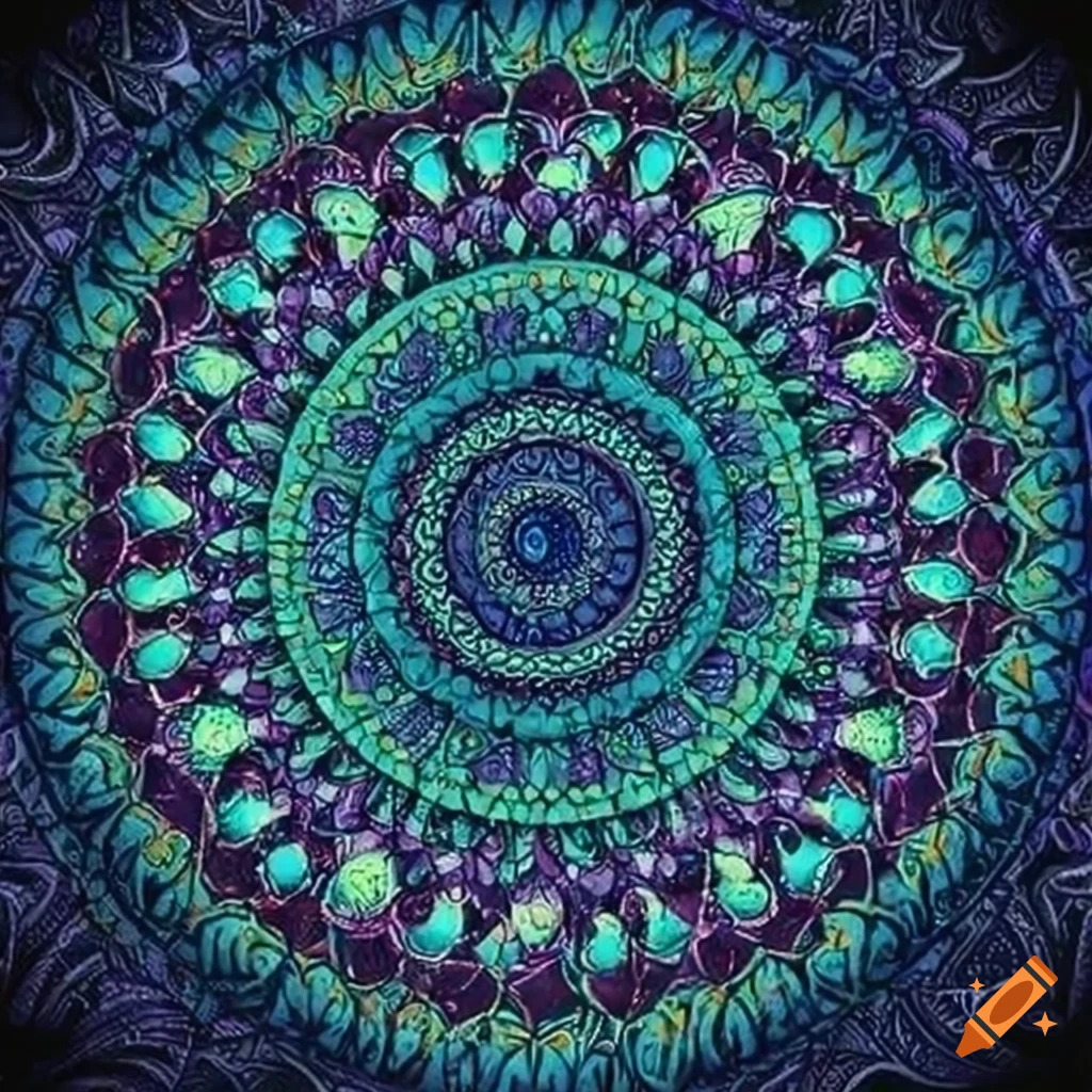 Mandala art in an alien way