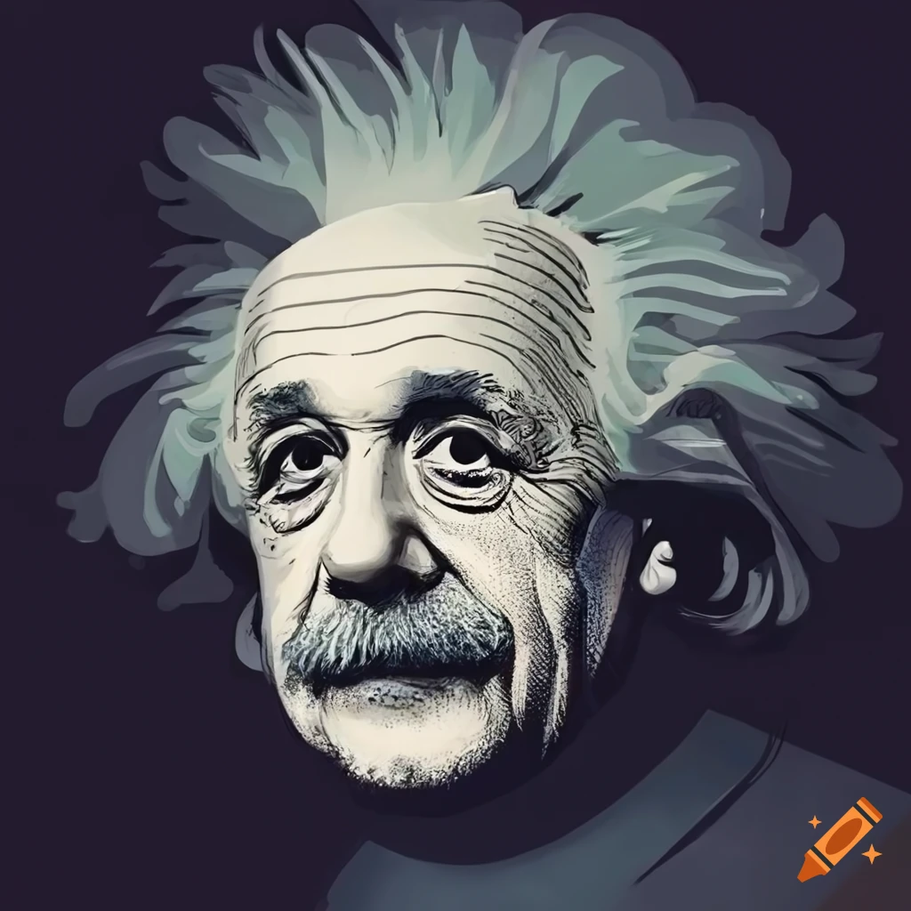 Einstein book design on Craiyon