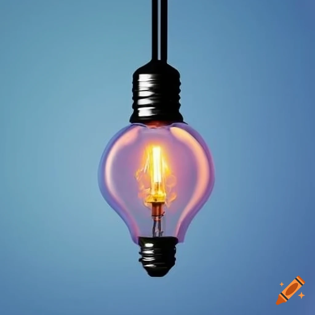 Square lightbulb on Craiyon