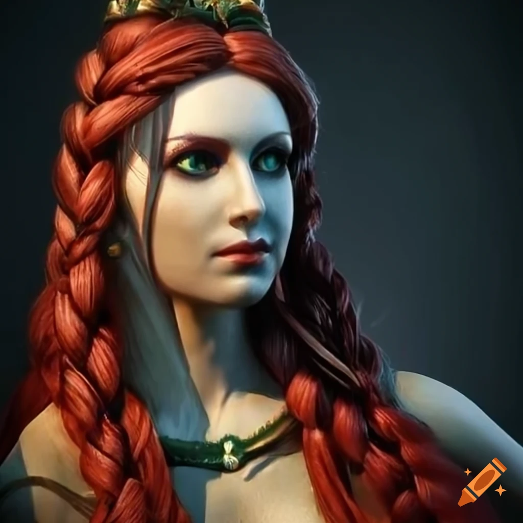 Masterpiece, best quality image, the gorgeous celtic woman appearing ...