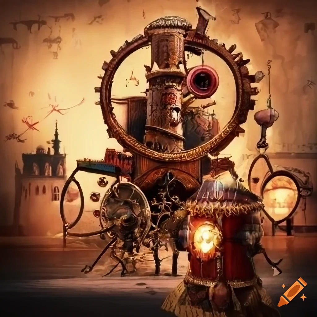 Steampunk, theatre on Craiyon
