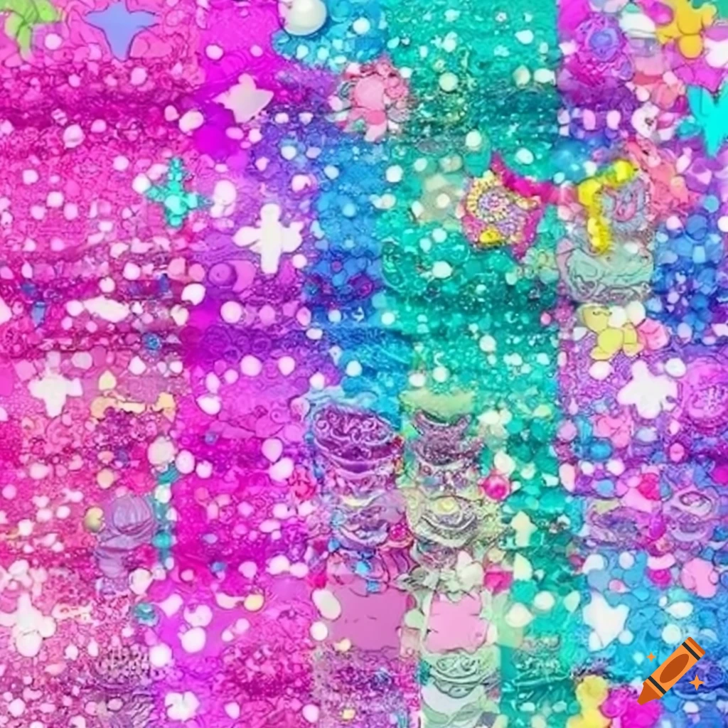 Glitter decora kei background
