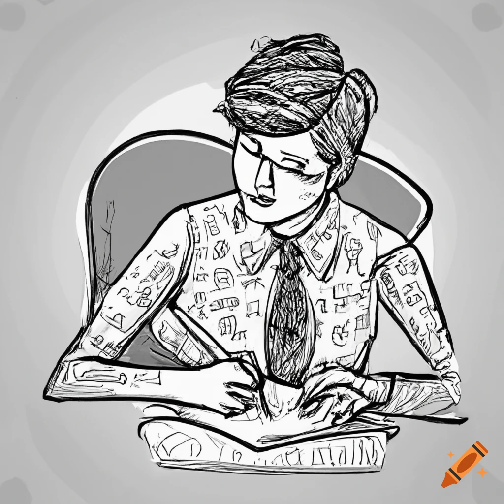 A person doing research on Craiyon