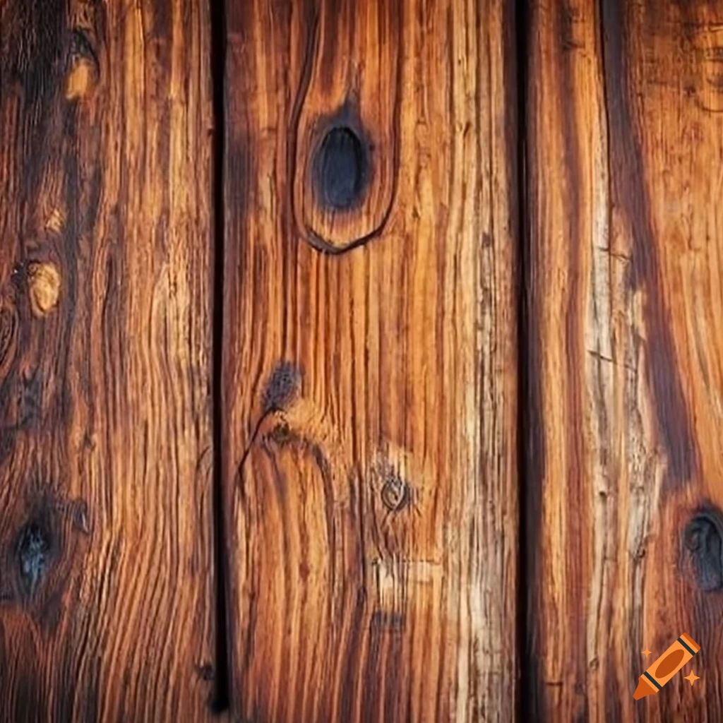 A rustic timber wall