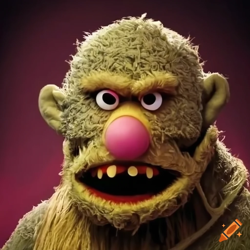 Sesame street muppets fraggle rock brute robot demon monster on Craiyon