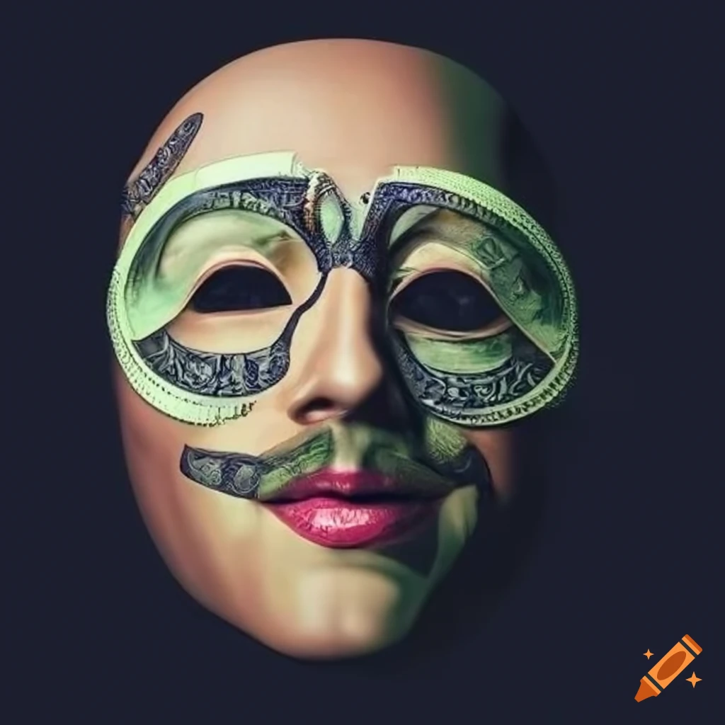 Make an image of the mask of money hiest