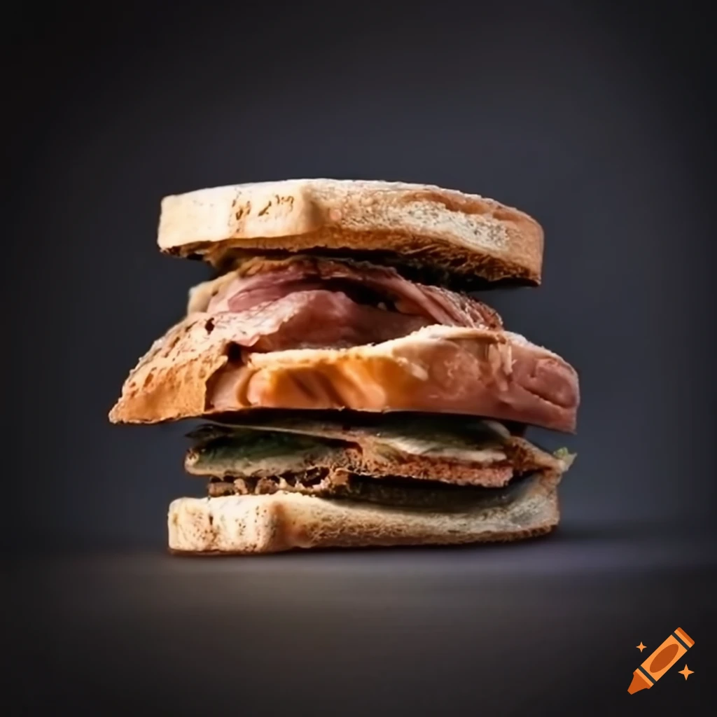 A rotting sandwich on Craiyon