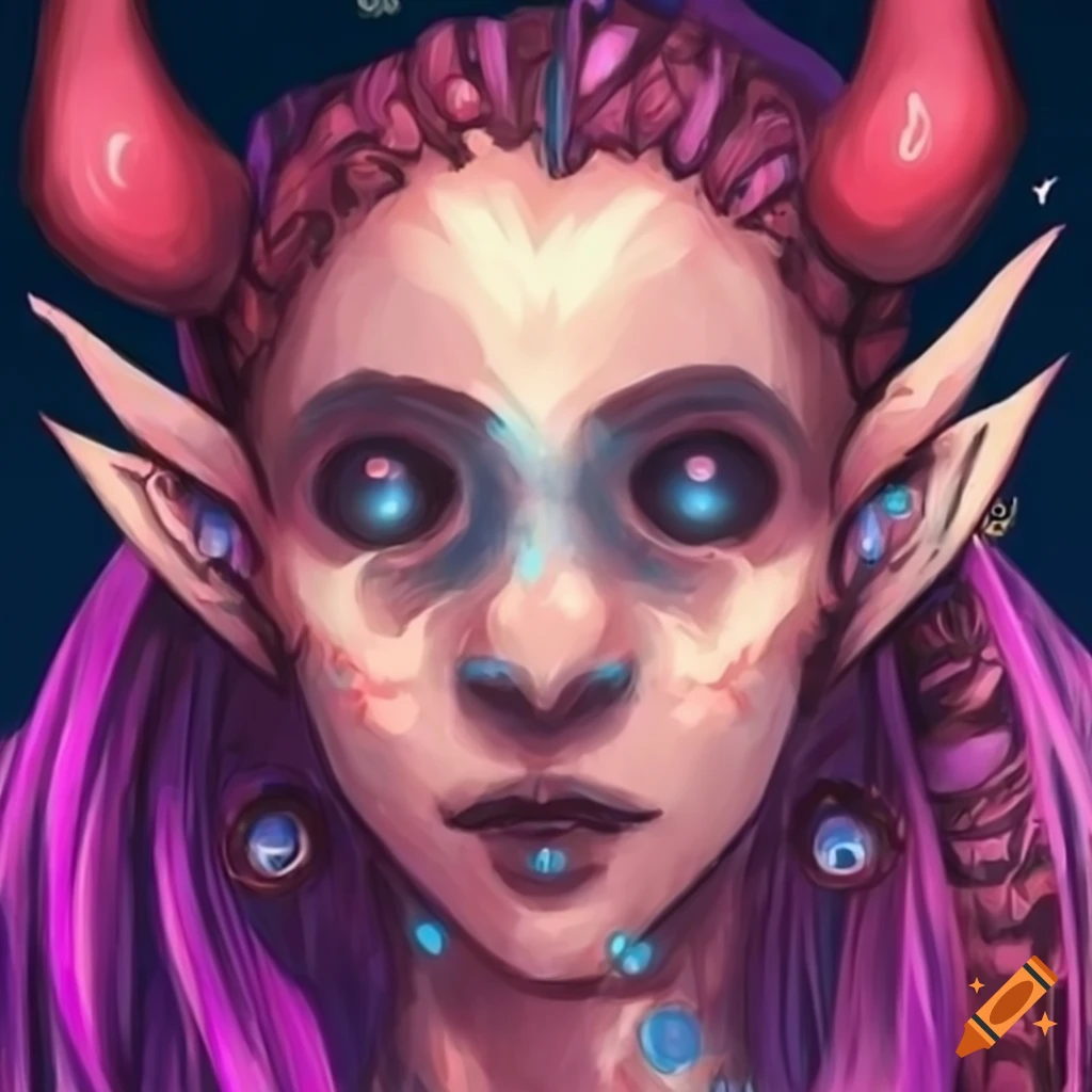 Draw a machine elf as experience when ingesting dmt on Craiyon