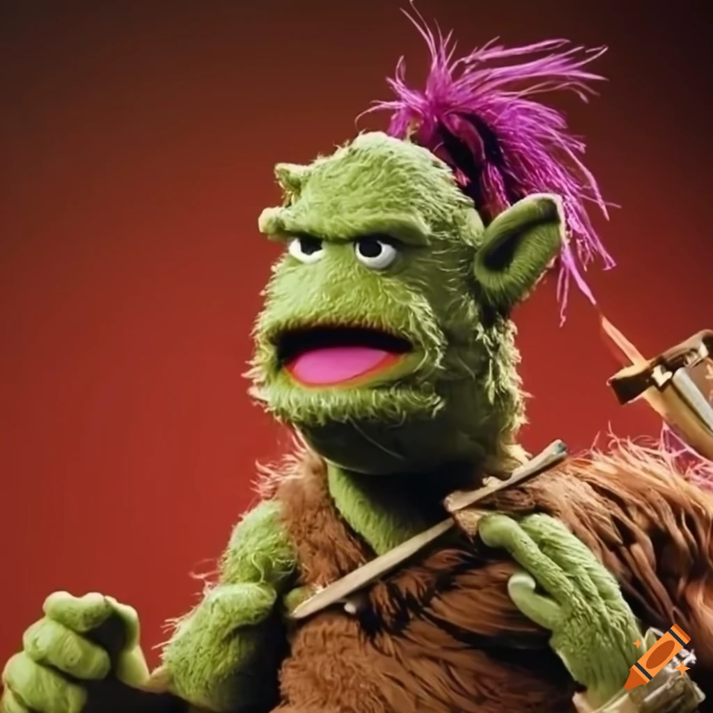 Sesame street muppets fraggle rock brute barbarian