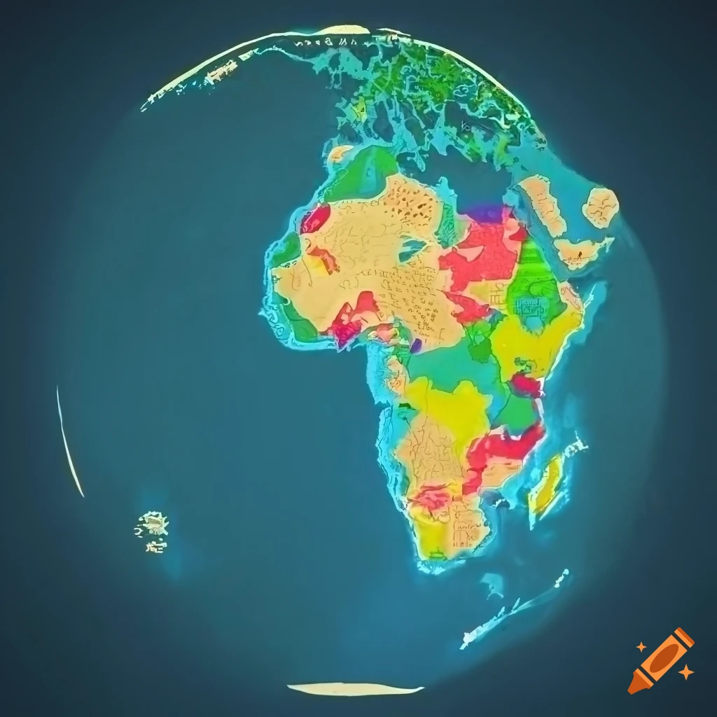 Map cover using monkey on Craiyon