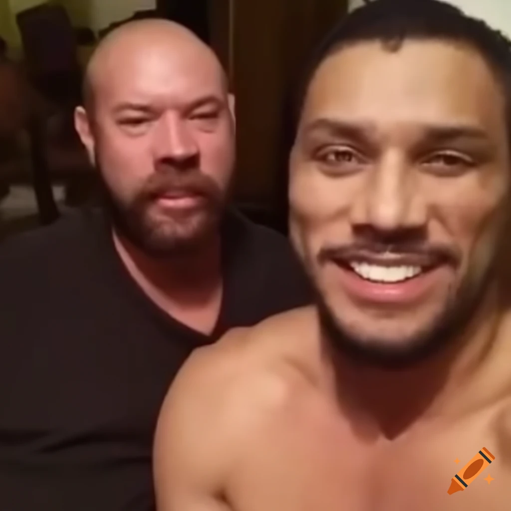 Manly buff ethnic macho, selfie, video cam