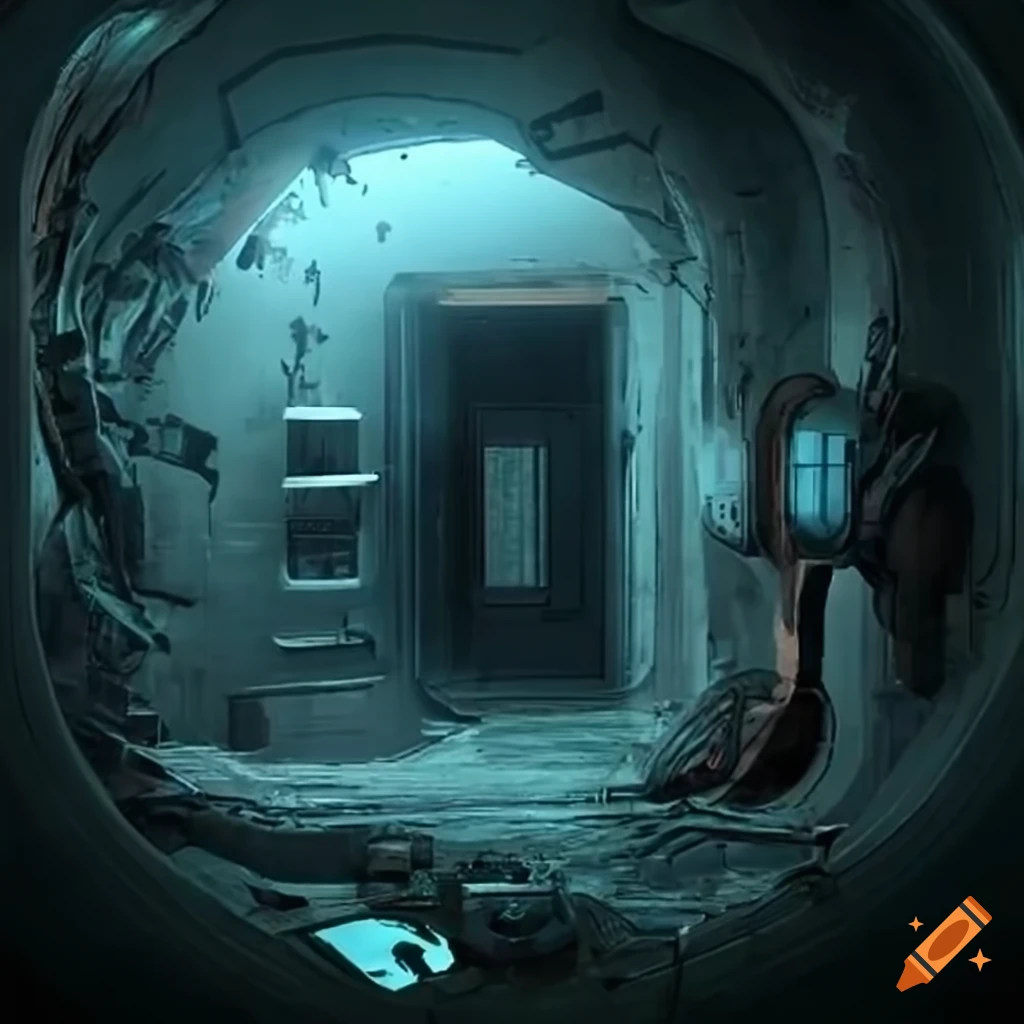 Futuristic post apocalyptic mri scanner