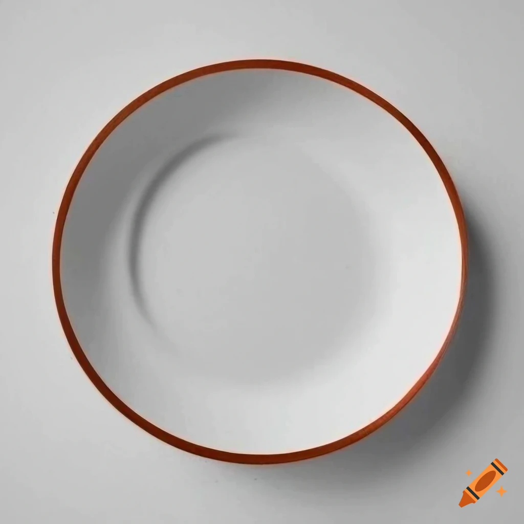 Drawing of a semi deep plate